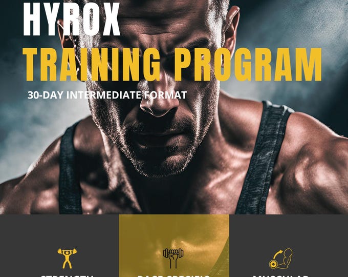 HYROX 30-day Intermediate Training Program - Etsy