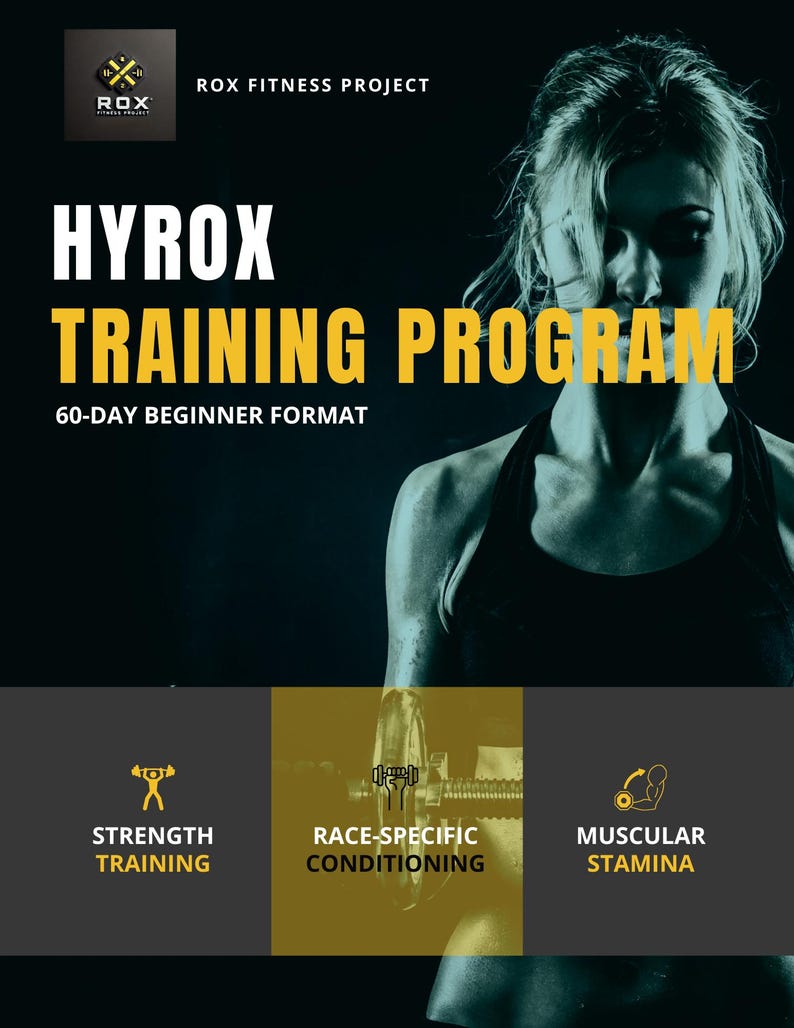 HYROX 60-day Beginner Training Program - Etsy