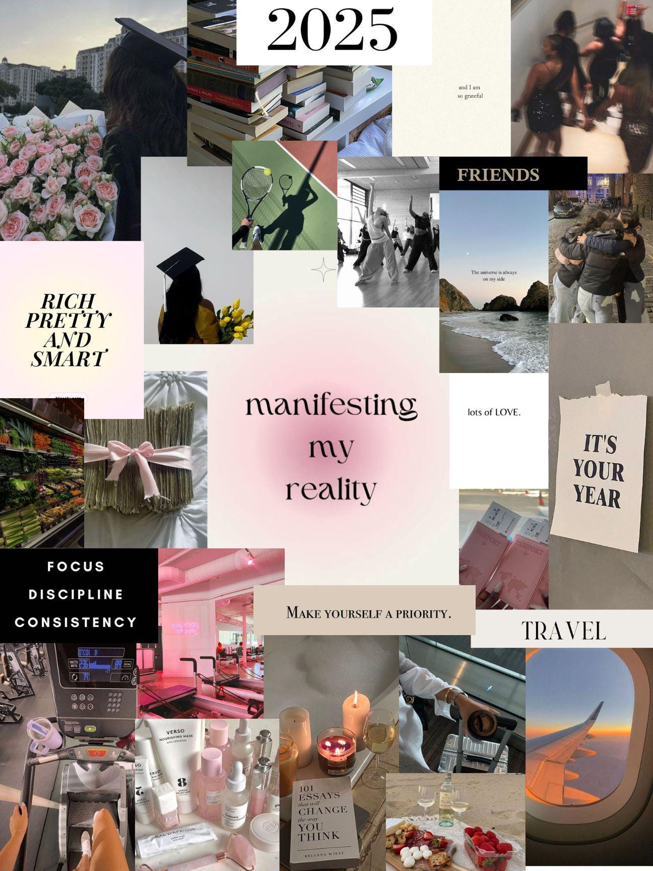 2025 Annual Vision Board, Vision Board Collage - Etsy