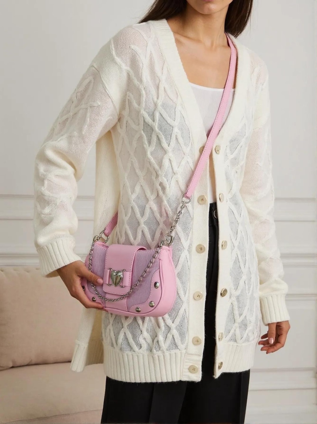 Y2K Mini Bag Small Shoulder Bag Retro Top Handle Handbag PU Leather ...