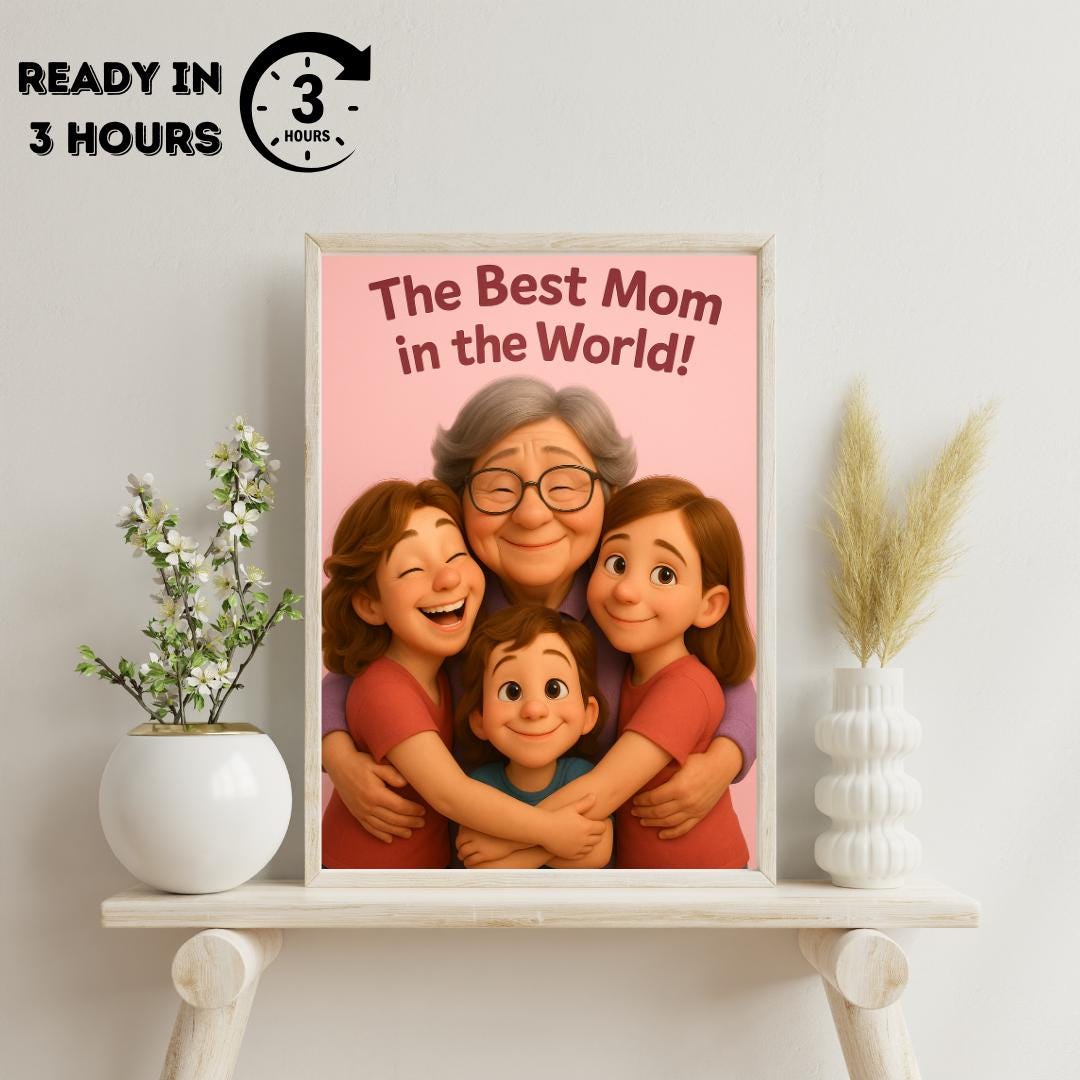 Personalized 3D Cartoon Portrait: Pixar Style Gift (digital or Canvas ...