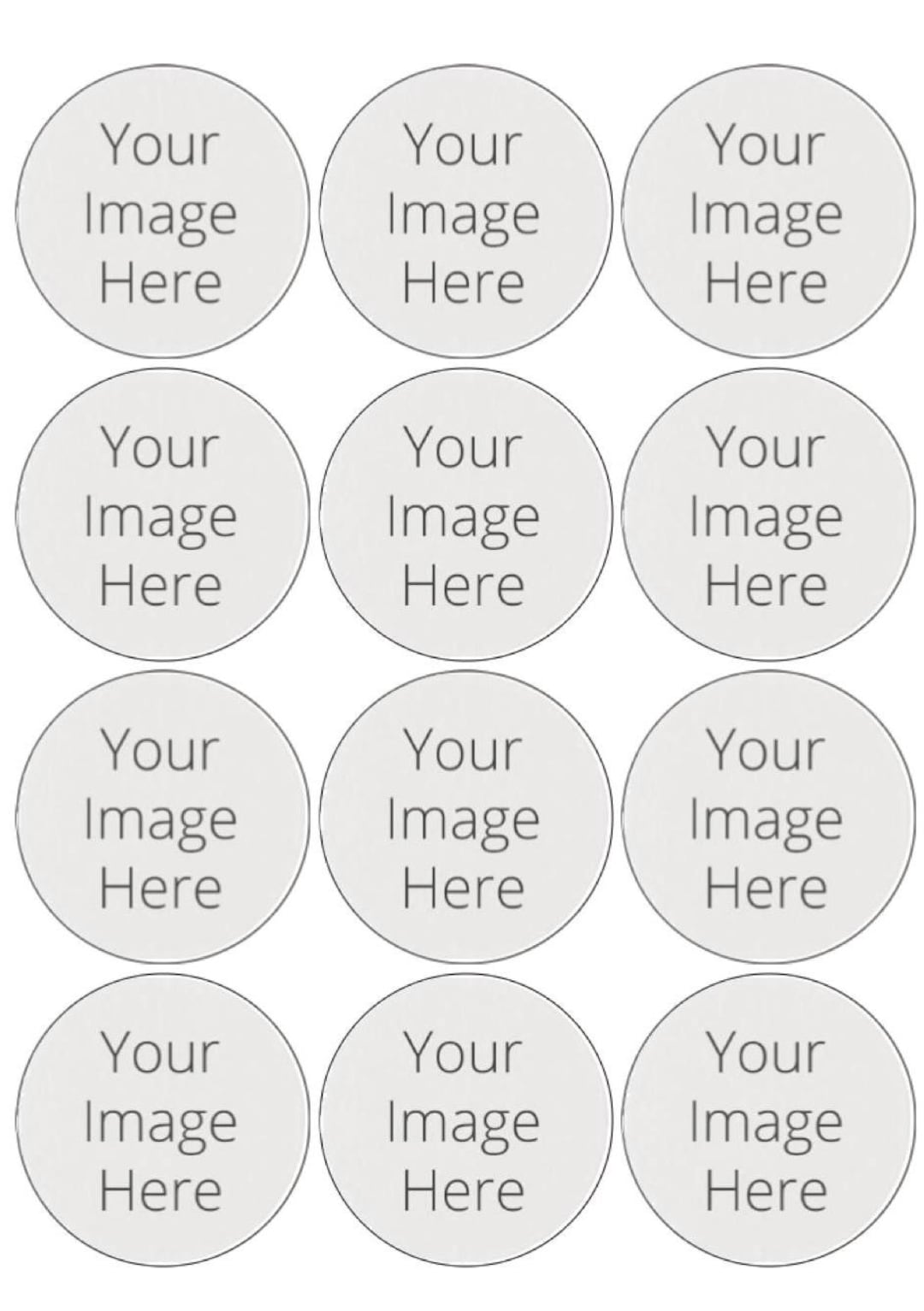 Customizable Edible Images For: Cupcakes, Cake Pops, RKT, Oreos, Apples ...