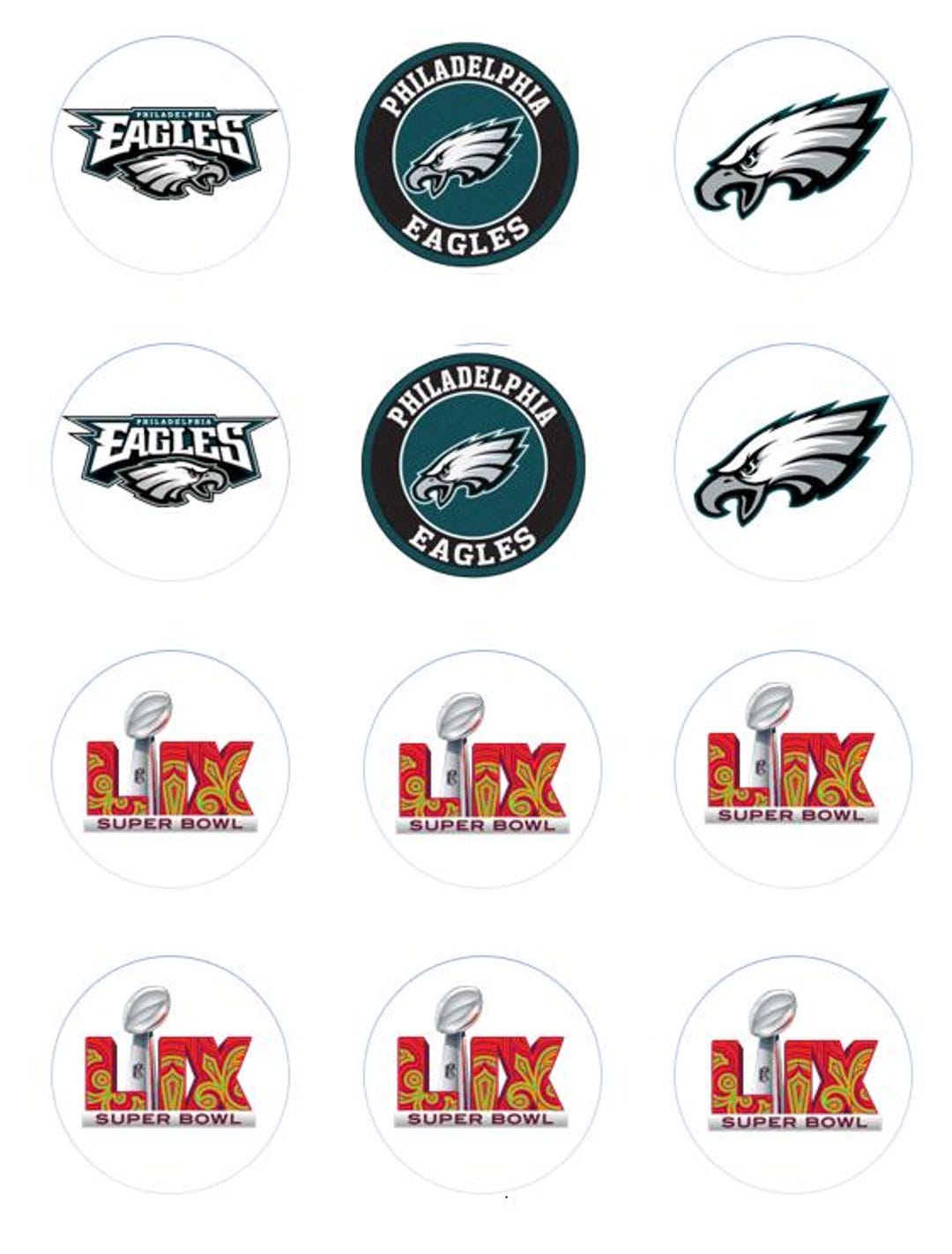 Football SB 59 PHIL | Pre-cut Edible Images | Multiple Sizes For ...
