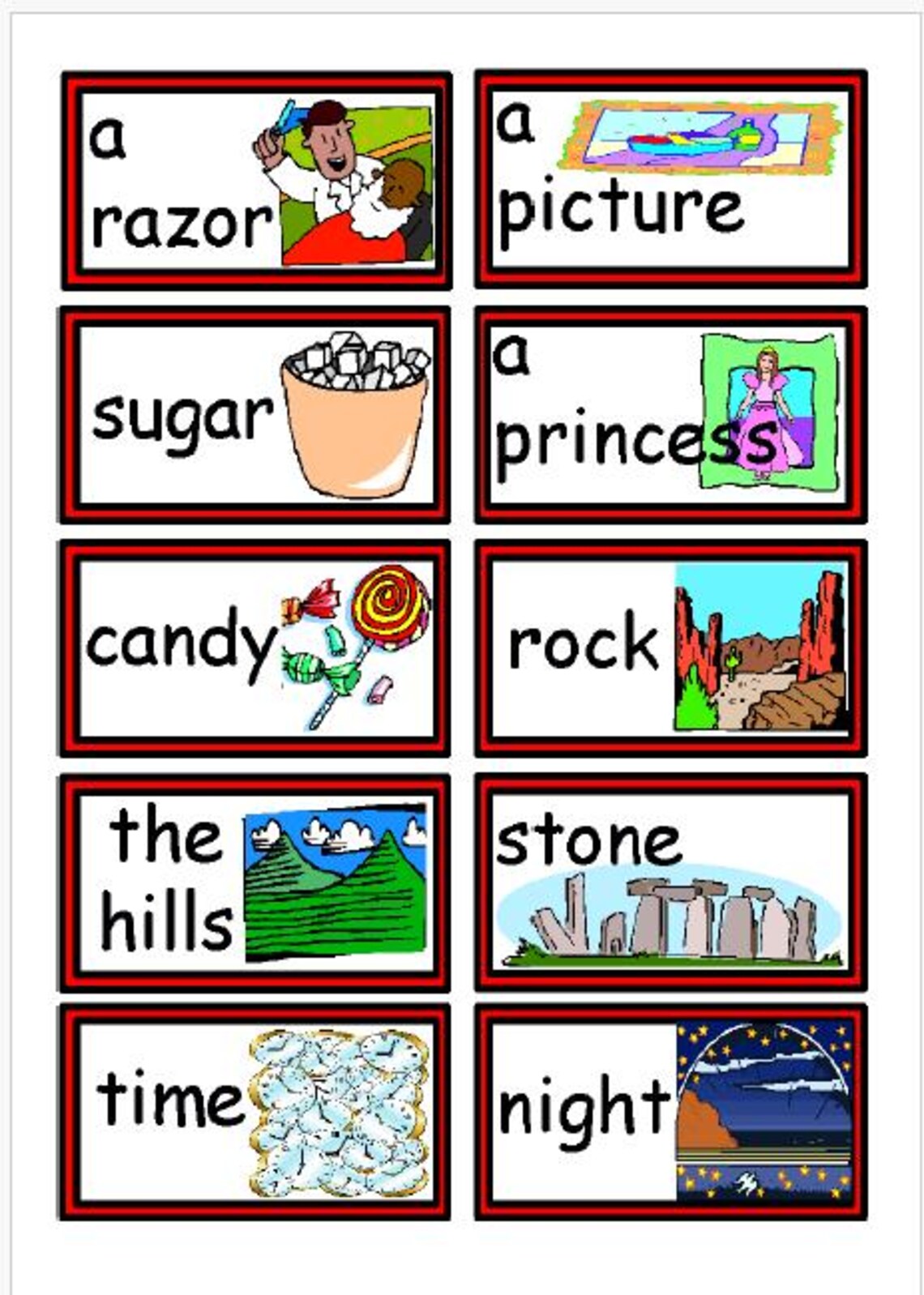 Simile Mix and Match Game - Etsy