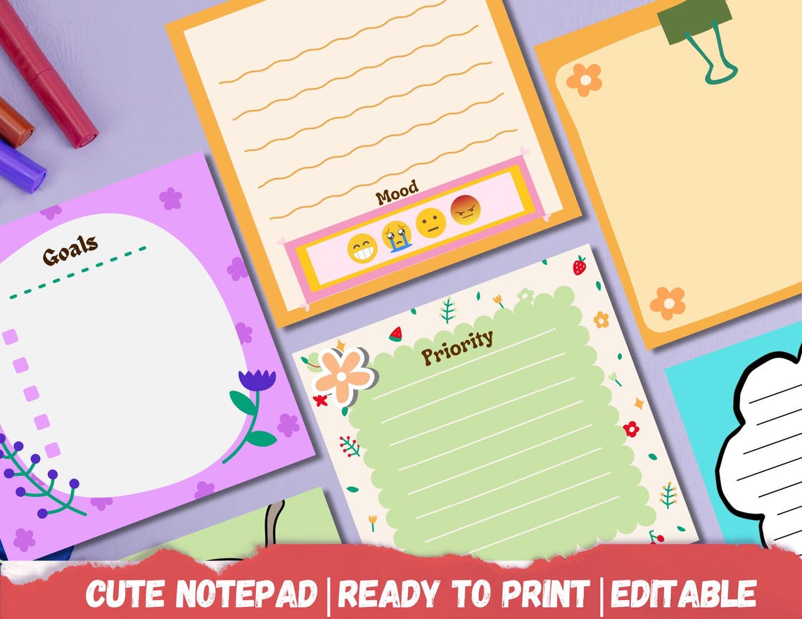 Editable Canva Notepad Mockup | Digital Product Display Template ...