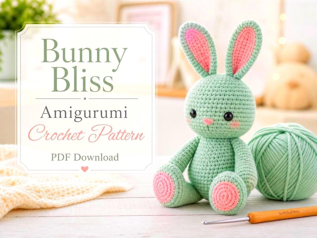 Bunny Amigurumi Pattern | Beginner Friendly Rabbit Plush | Crochet ...