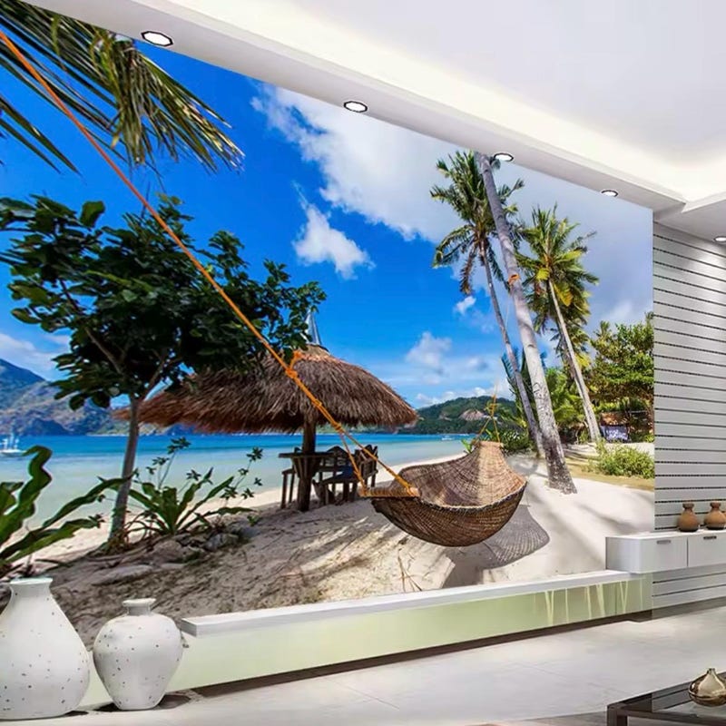 Beach Wall Mural - Etsy