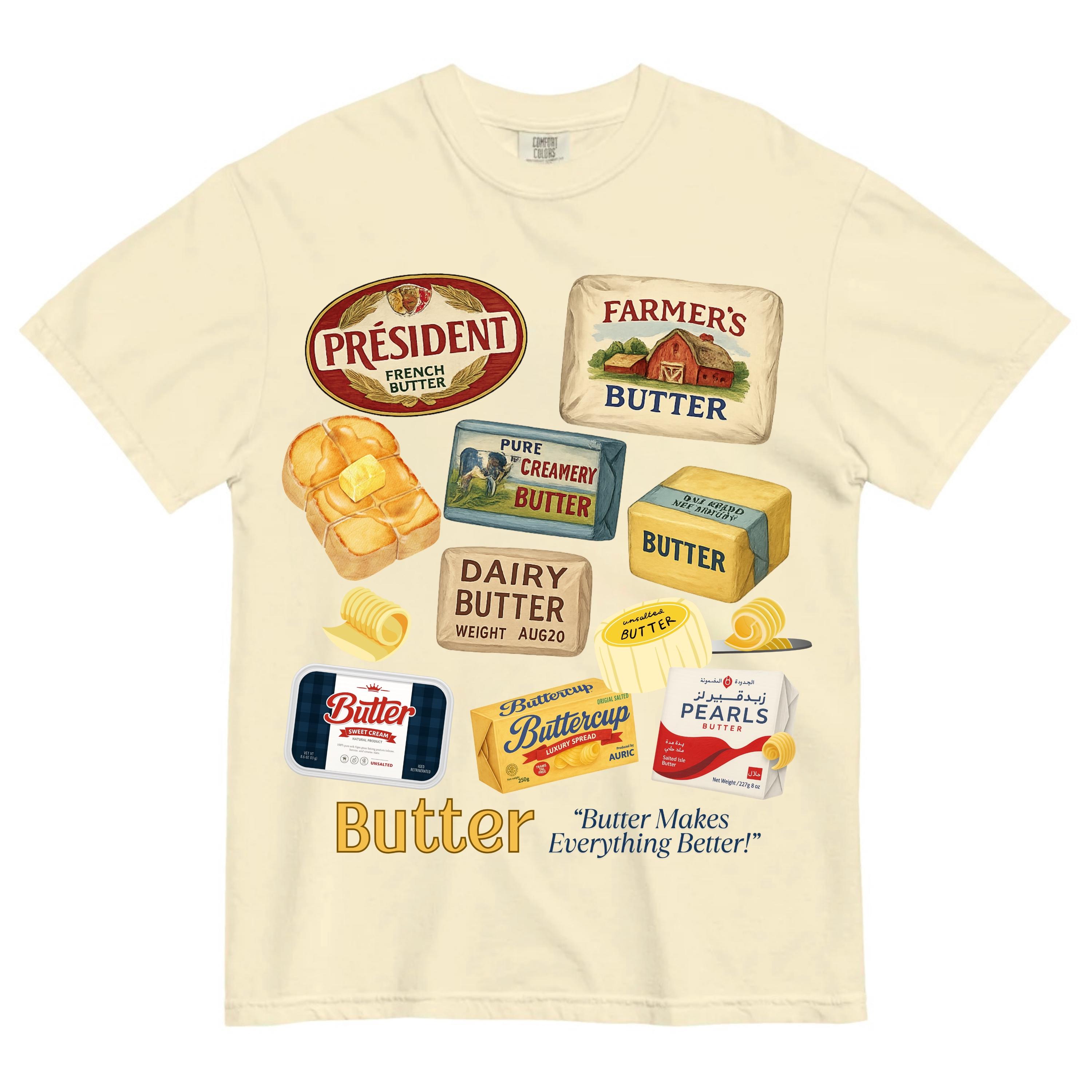Retro Butter Labels PNG T-shirt, Vintage Butter Sticker Clipart, Funny ...