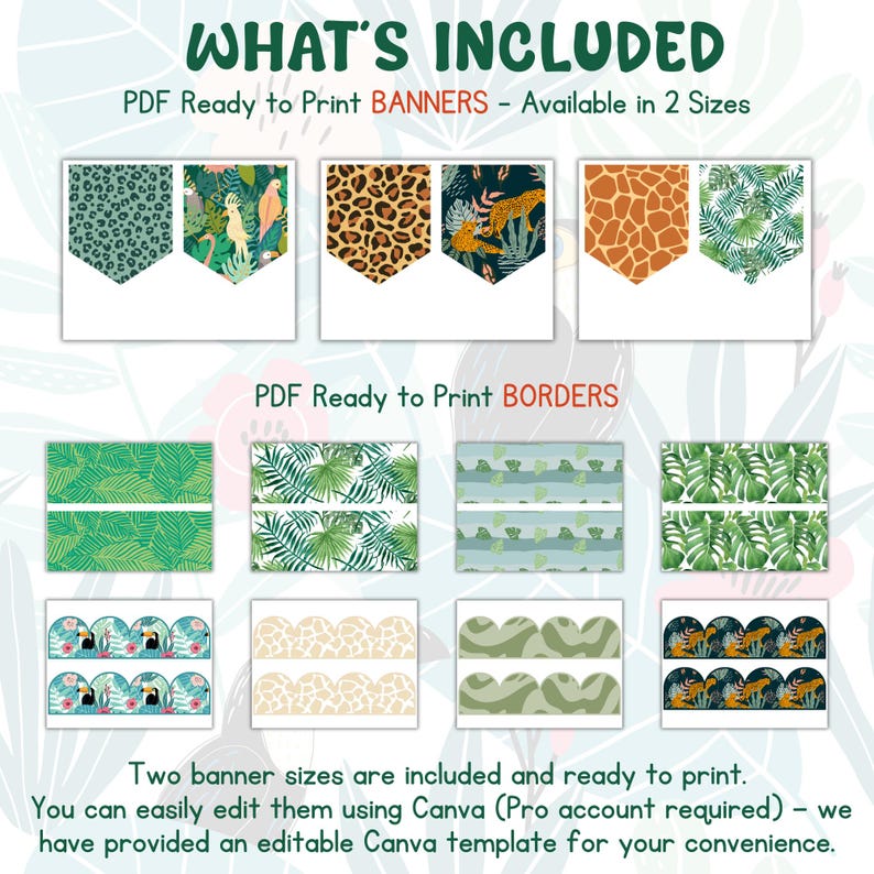Jungle Bulletin Board Decoration Ideas for Elementary School, Leopard ...