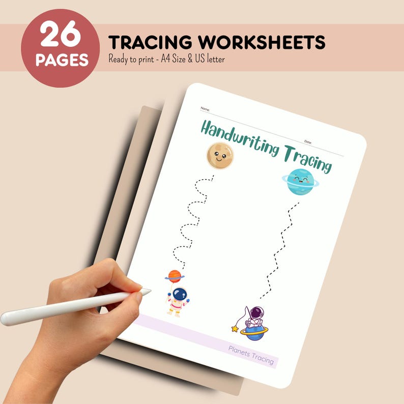 Tracing Worksheets for Preschool, Pre-k, Toddler | Pre-writing Practice ...