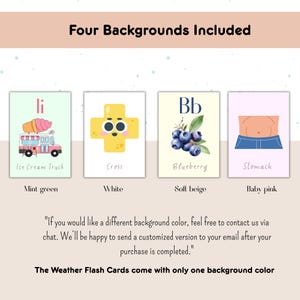 Preschool Flashcards Bundle, Printable ABC Flash Cards, Beginning ...