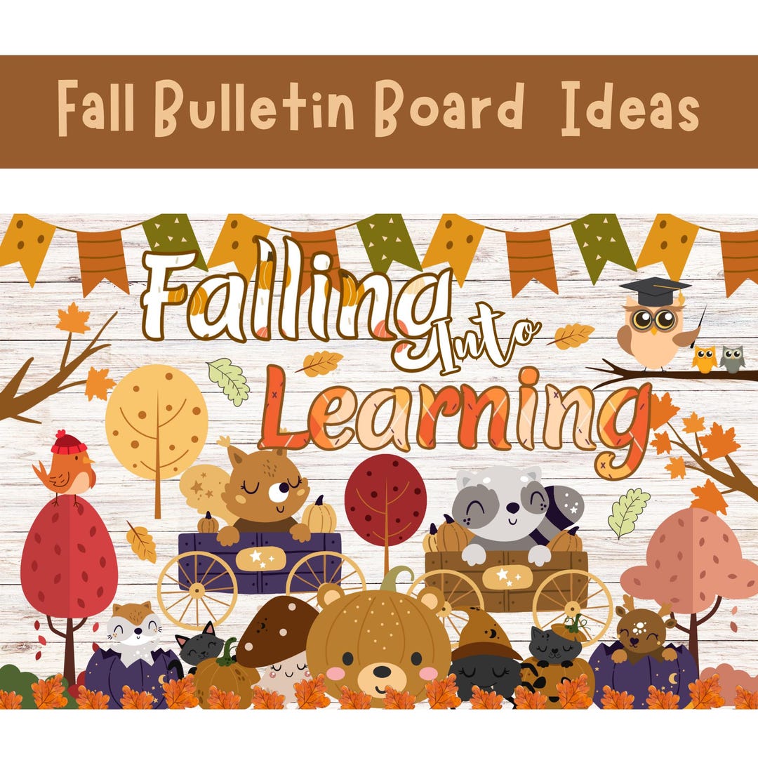 Fall Bulletin Board Ideas & Autumn Falling Into Learning Theme for ...