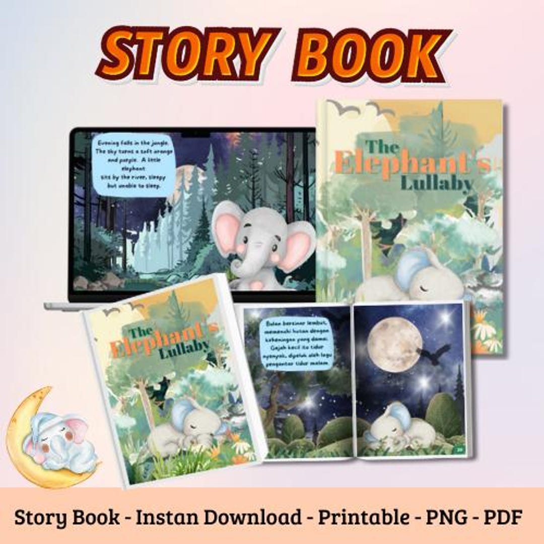 Printable Bedtime Storybook for Kids | Digital Children’s Book | Calm ...