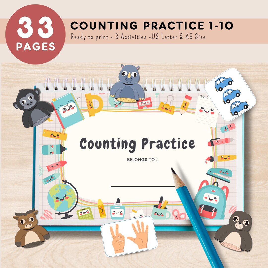 Simple Counting Practice 1–10 for Toddlers | Busy Bag Activity, Quiet ...