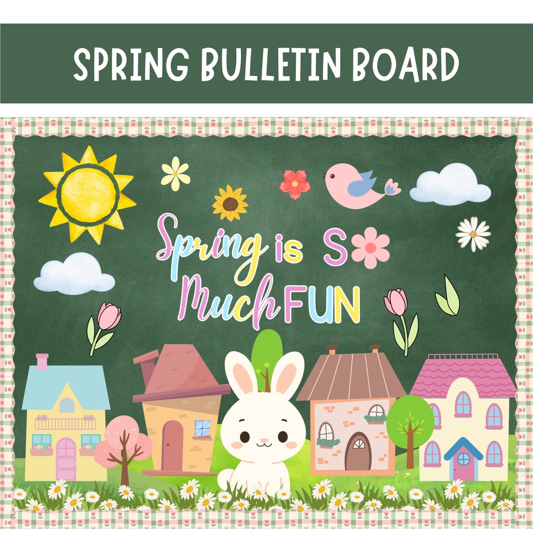 Spring Bulletin Board for Elementary School | March Decoration Idea ...