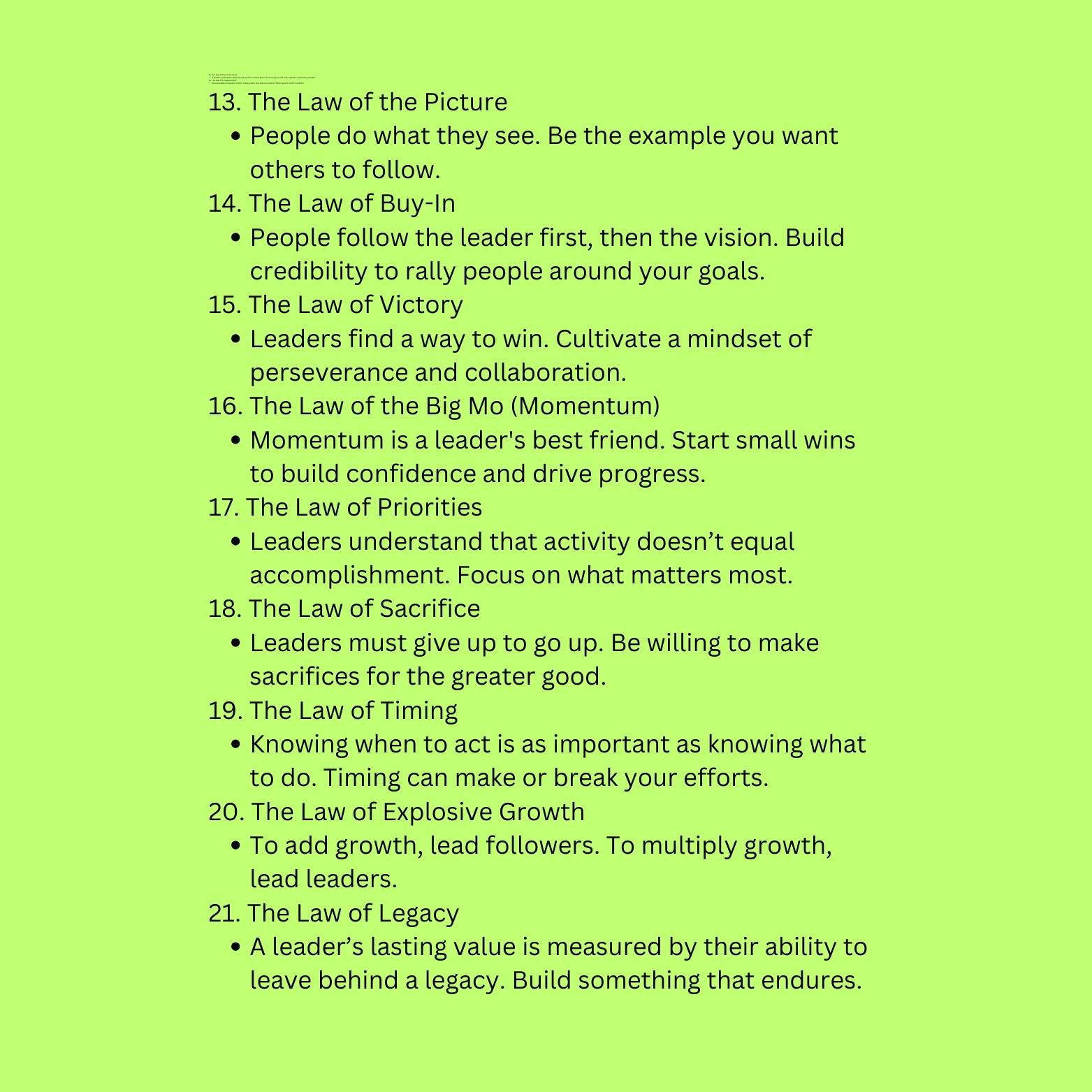 The 21 Irrefutable Laws of Leadership - John Maxwell - Etsy