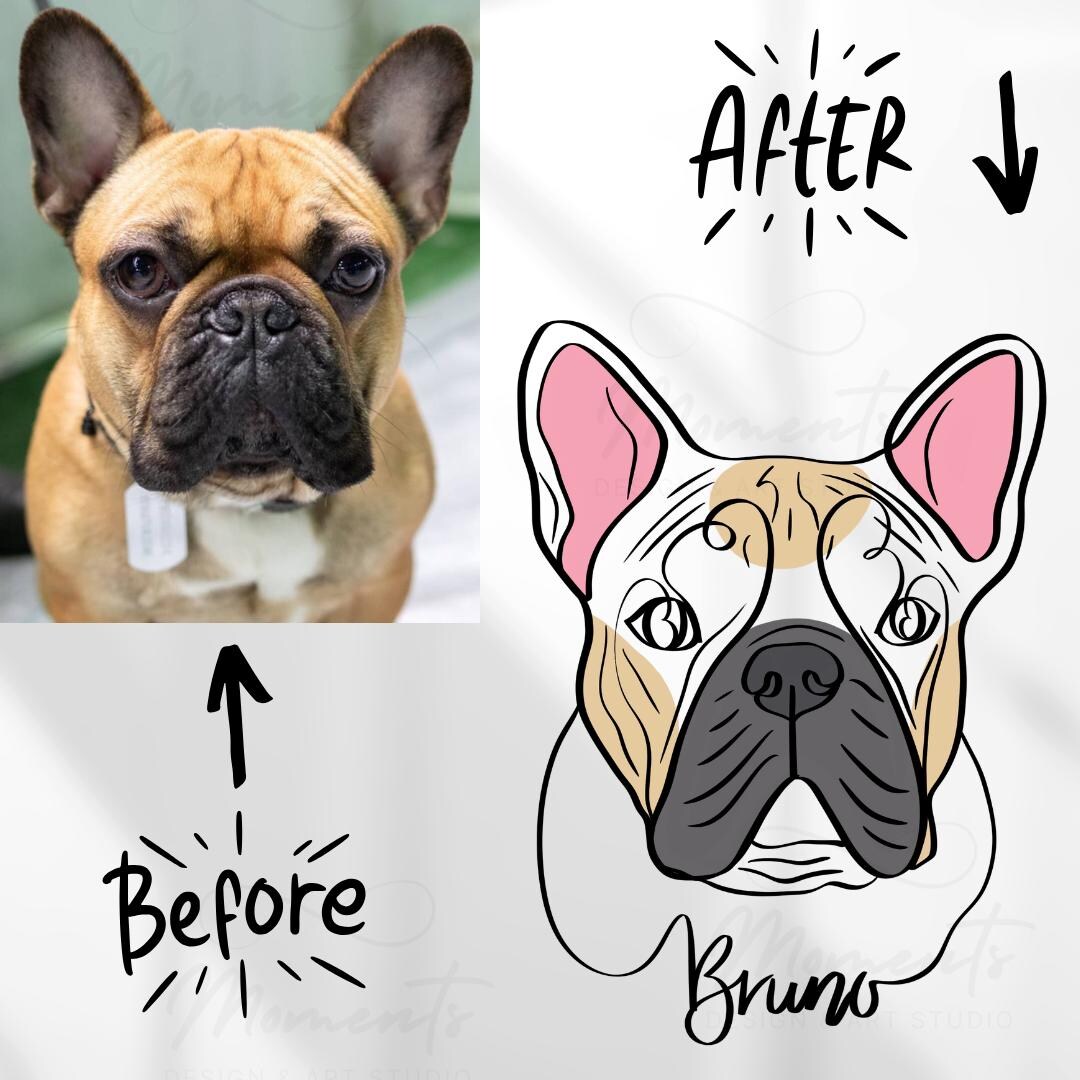 ONE PET - Custom Minimalist One Line Art, Personalized Line Art Pet ...