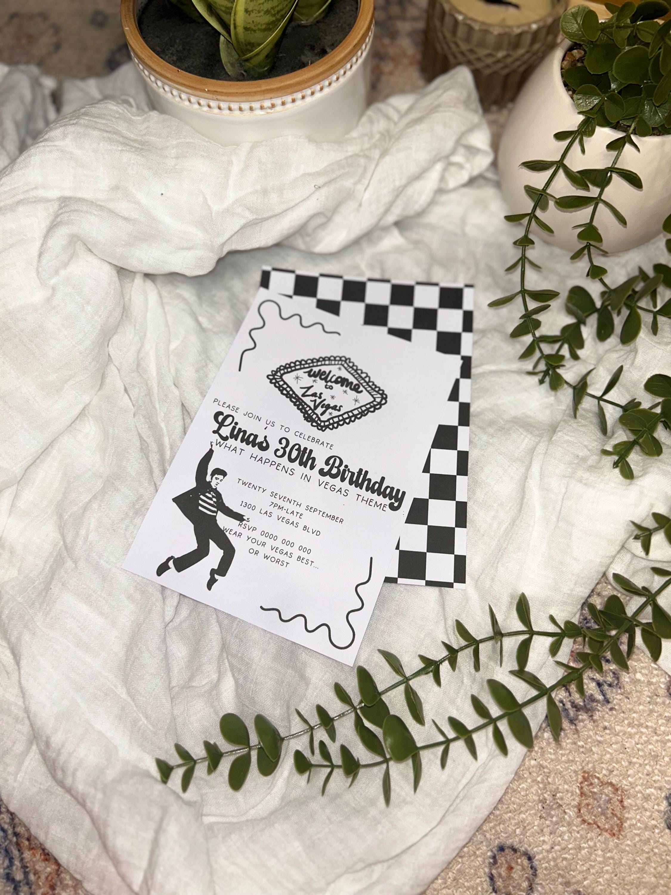 Elvis Birthday Invitation - Customizable Party Invite - Etsy