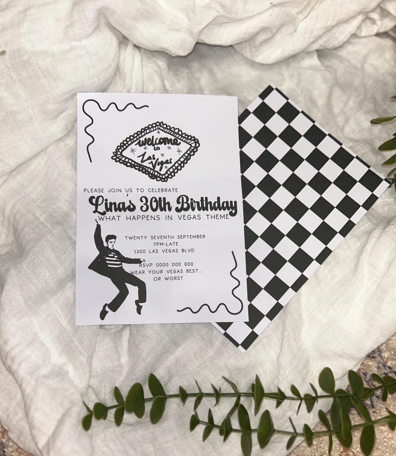 Elvis Birthday Invitation - Customizable Party Invite - Etsy