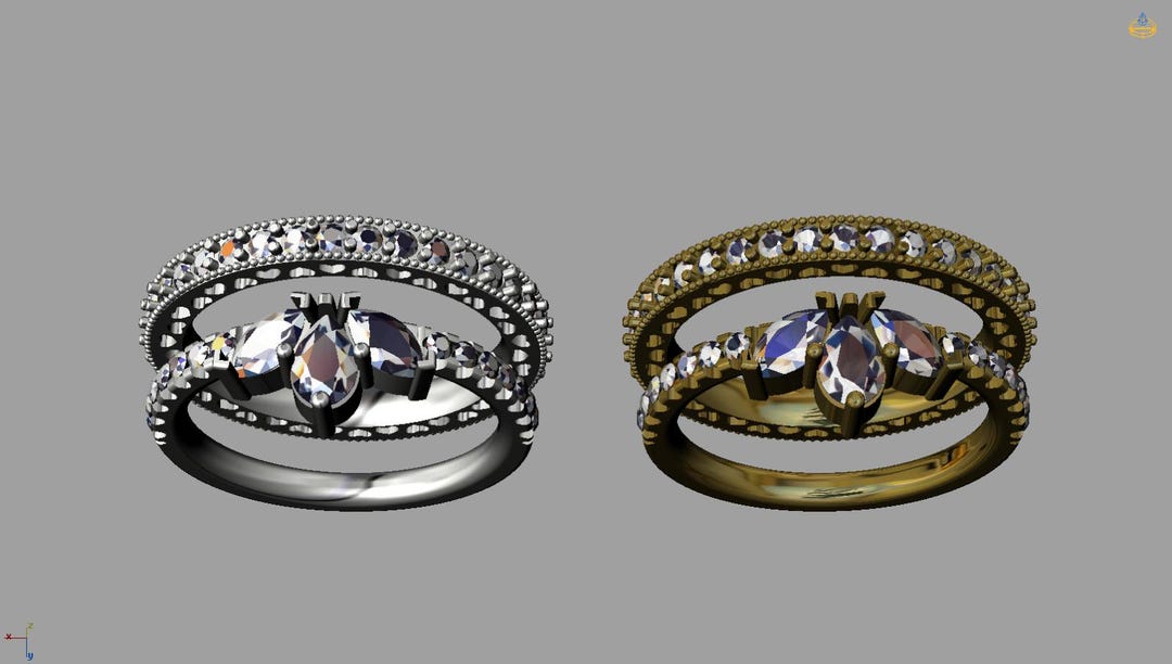 Ring STL 3D Model File for 3D Printing/stackable Ring Design/3d Jewelry ...