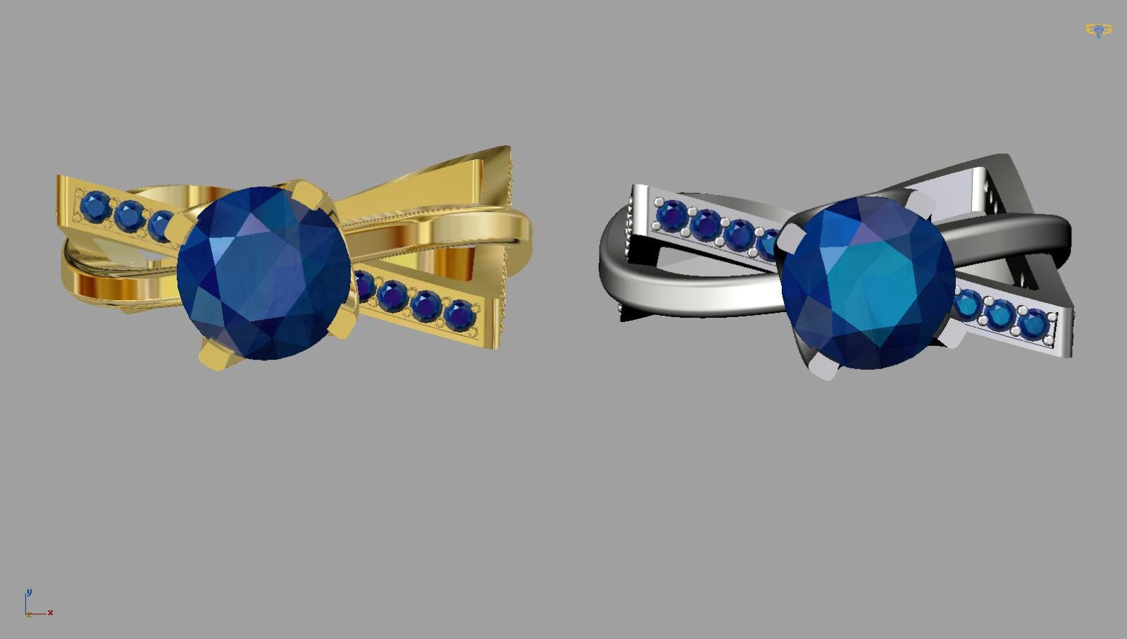 Ring STL 3D Model File for 3D Printing/engagement Ring Design/3d ...