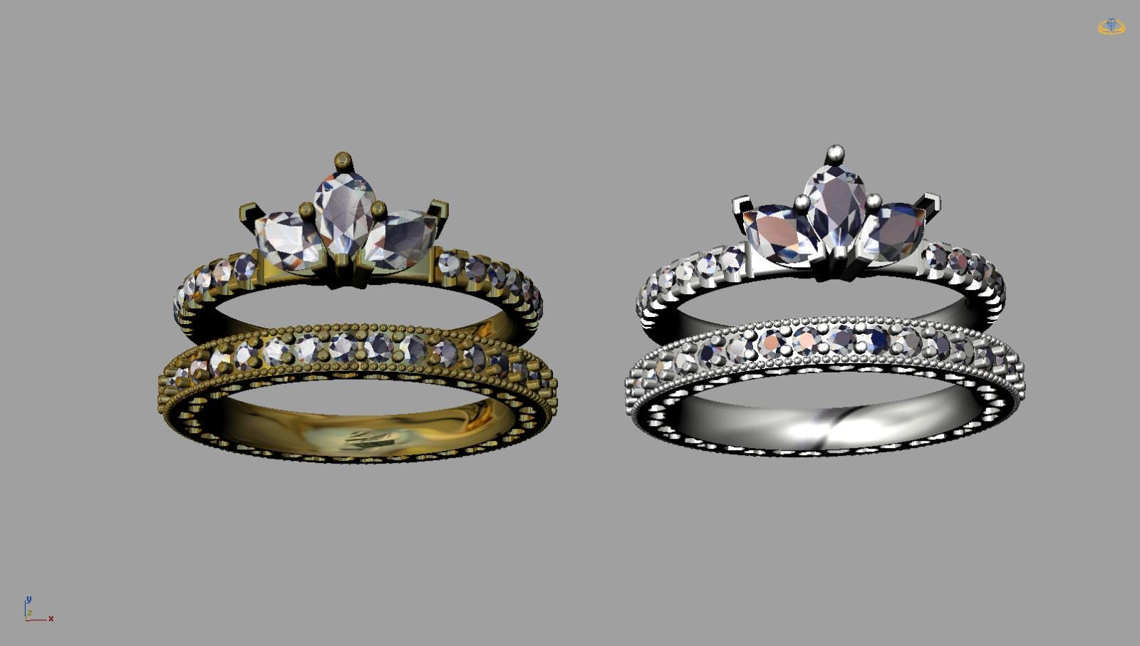 Ring STL 3D Model File for 3D Printing/stackable Ring Design/3d Jewelry ...