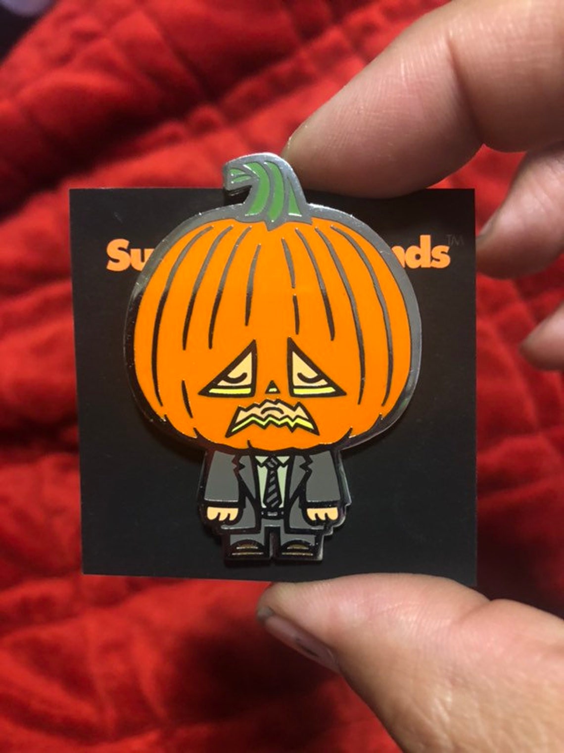 Super Emo Pumpkinhead Enamel Pin | Etsy