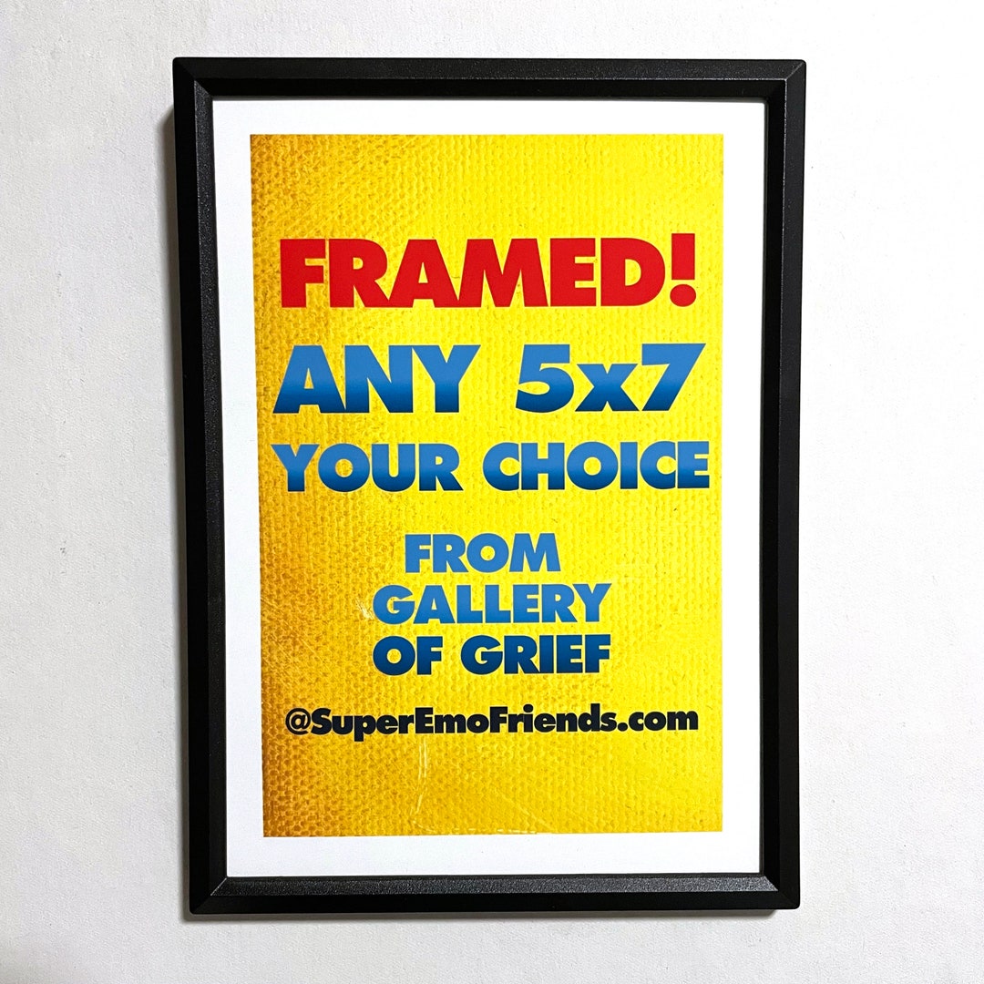 1 to 6 Framed Super Emo Friend Prints 5x7 - Etsy