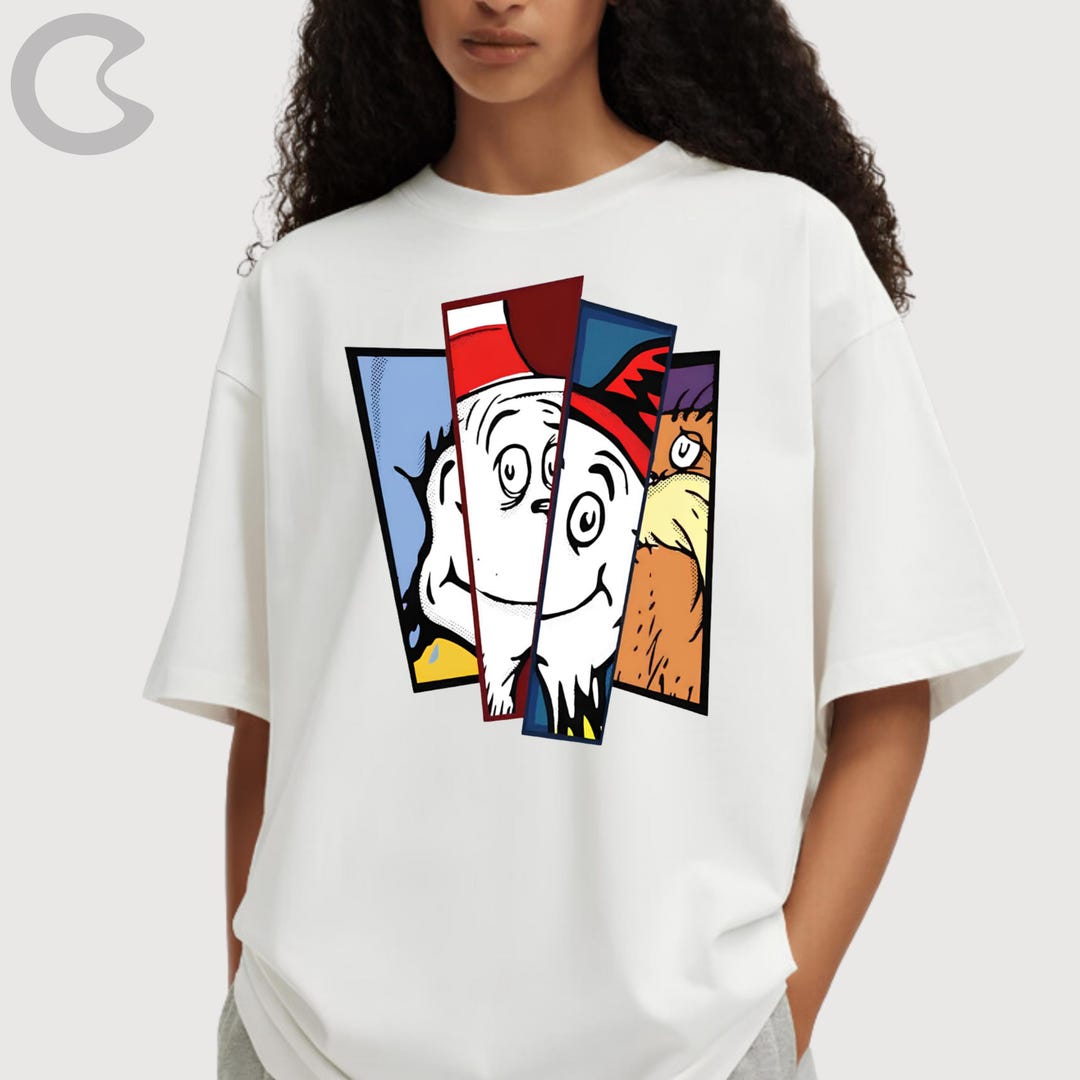 Dr. Seuss Shirt, Dr. Seuss Friends Faces Shirt, Teacher of All Things ...