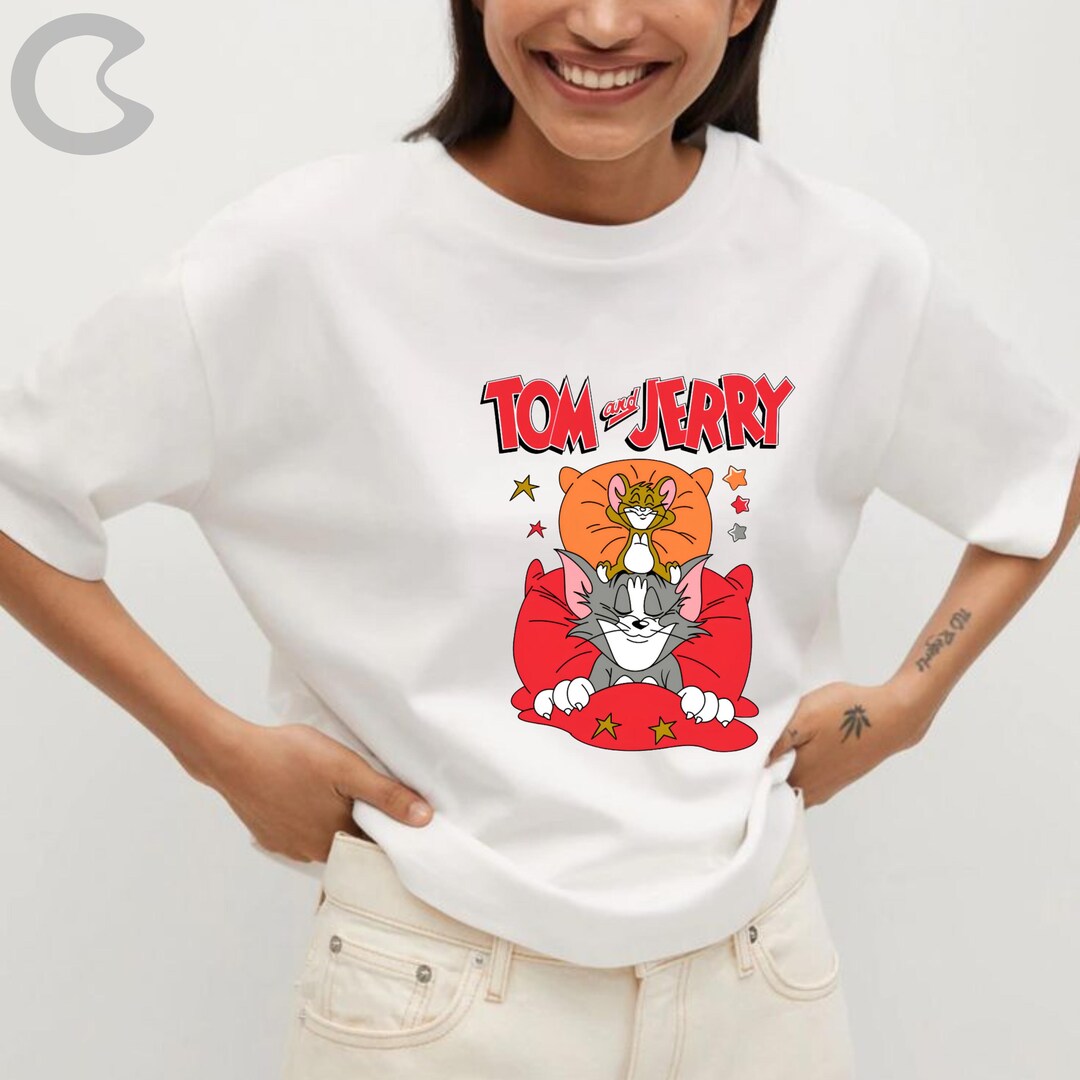 Tom and Jerry T-shirt, Funny Tom and Jerry Shirt, Cartoon Shirt, Funny ...