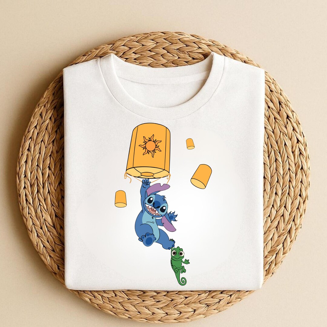 Disney Princess Rapunzel Tangled Shirt, Floating Lanterns Stitch With ...