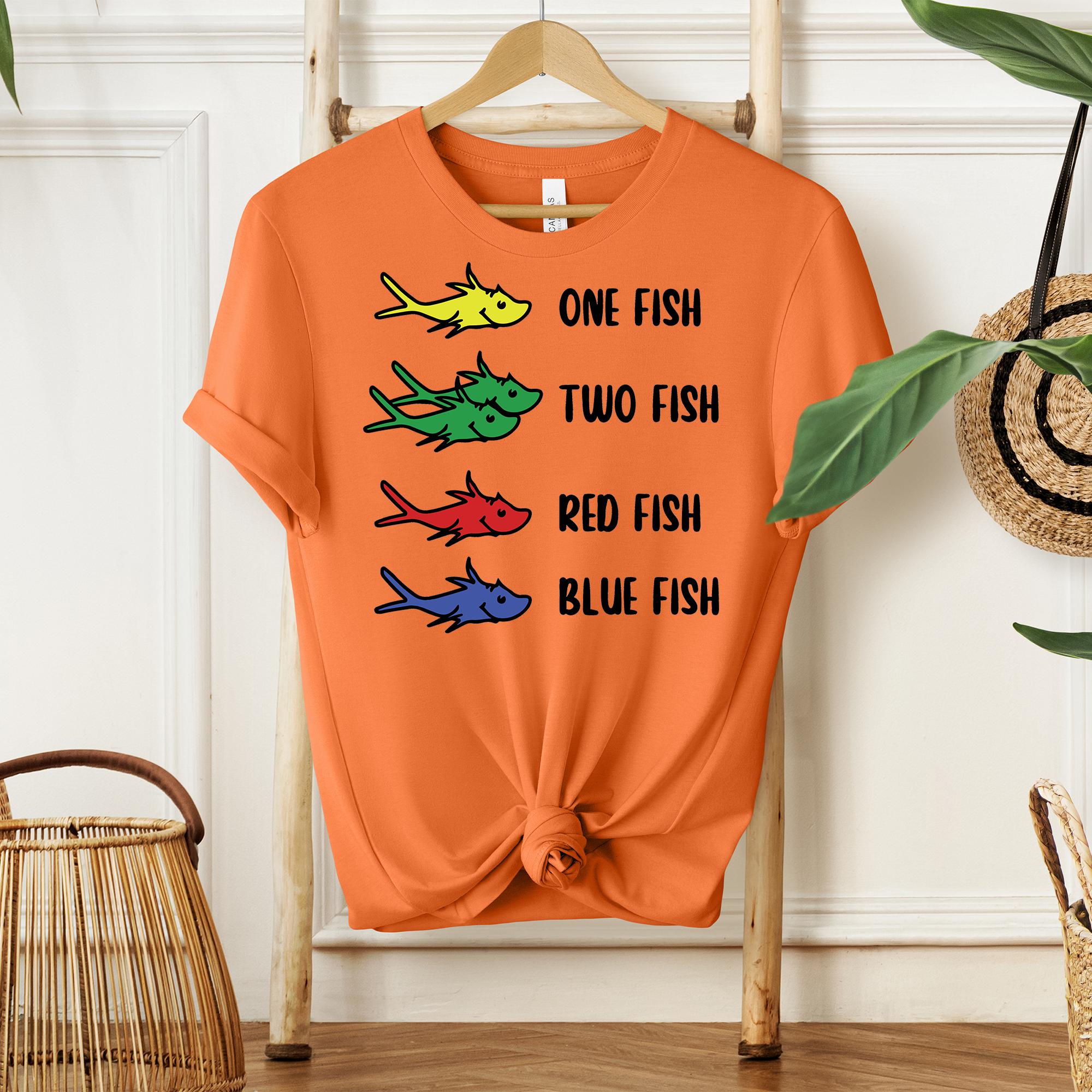 Dr. Seuss Day Shirt,one Fish Two Fish Red Fish Blue Shirt,100 Days ...