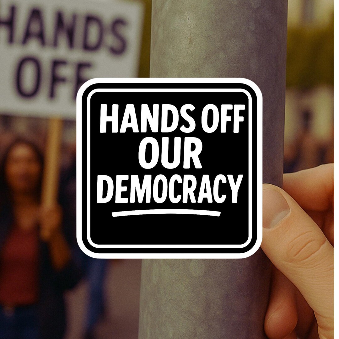 HANDS OFF PROTEST Sticker Pack Political Sticker Activist Rally ...