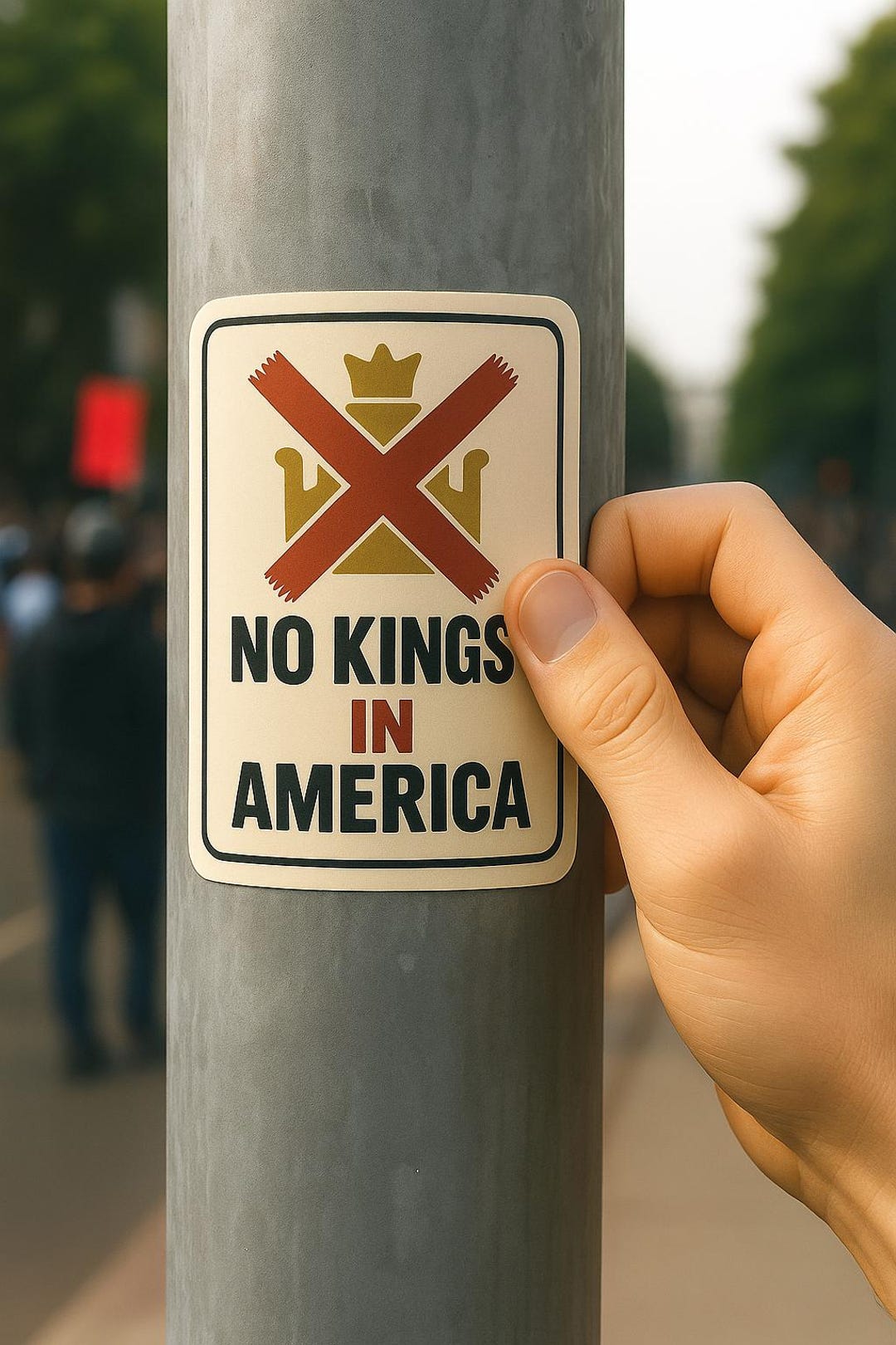 No Kings in America Sticker Pack Prostest 3x4 Anti-fascist Vinyl Decal ...