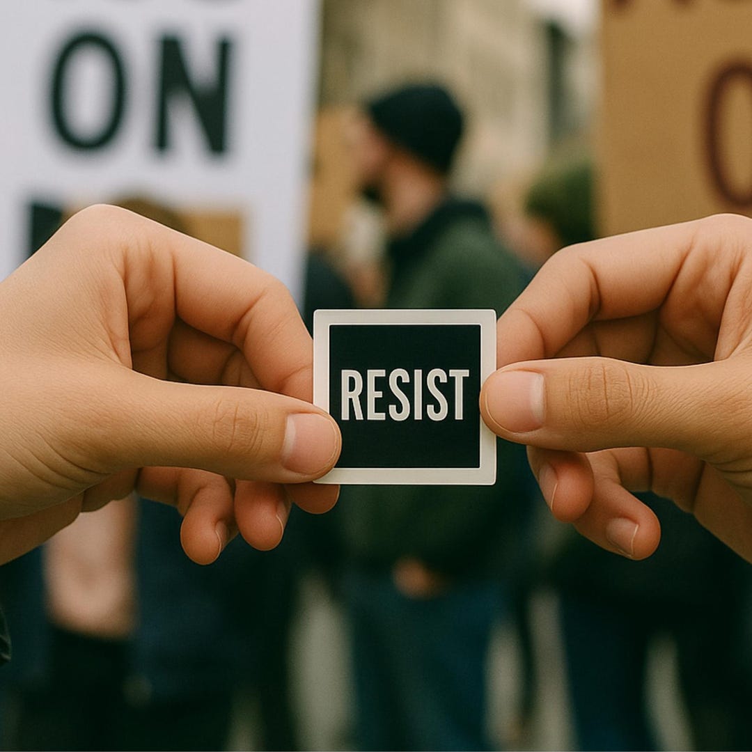 RESIST Border Sticker Pack 100+ ULTRA MINI Stickers 1 Inch Political ...