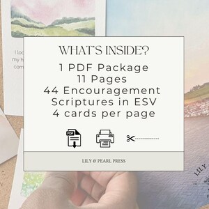 Printable Bible Verse Cards | Digital Scripture Encouragement Cards ...