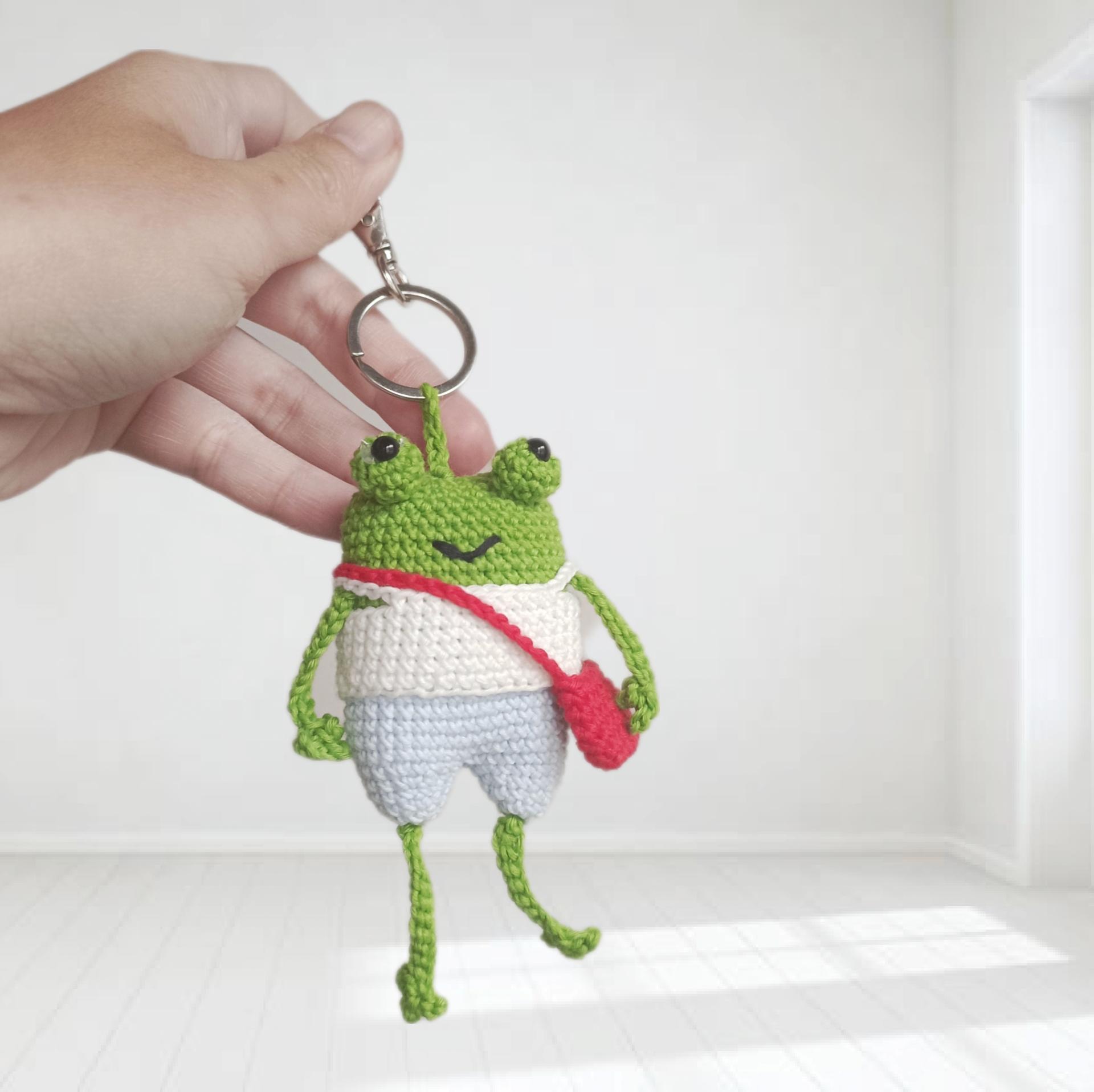 FINISHED TOY, Little Frog Crochet Amigurumi Toy, Green Frog, Crochet ...