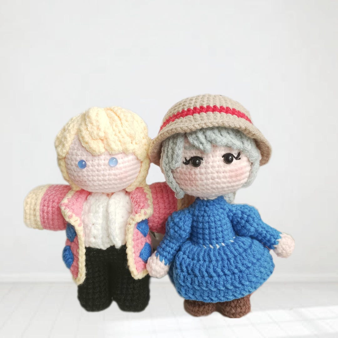 Moving Castle, Howl & Sophie Inspired Amigurumi Crochet Pattern, Howl ...