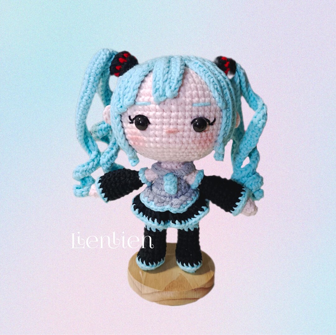 Hatsune Miku Inspired Amigurumi Crochet Pattern, Amigurumi Tutorial ...