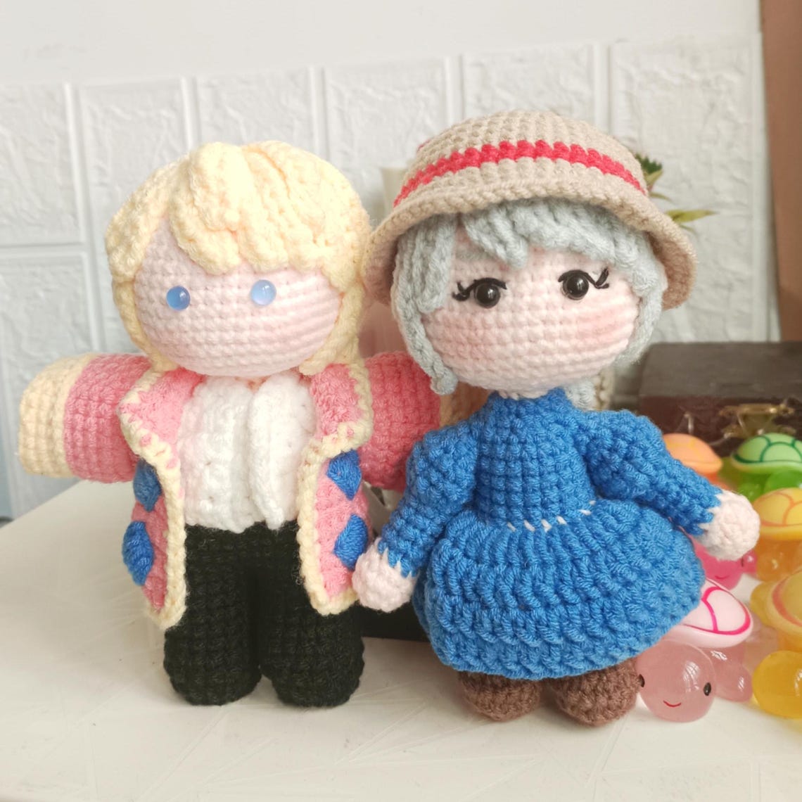 Moving Castle, Howl & Sophie Inspired Amigurumi Crochet Pattern, Howl ...