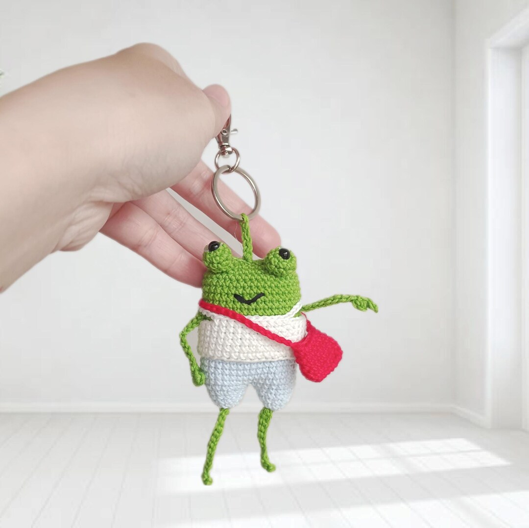 FINISHED TOY, Little Frog Crochet Amigurumi Toy, Green Frog, Crochet ...