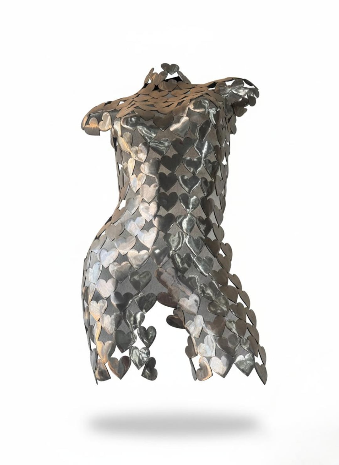 Abstract Female Torso Wall Sculpture – Handmade Aluminum Body Art ...