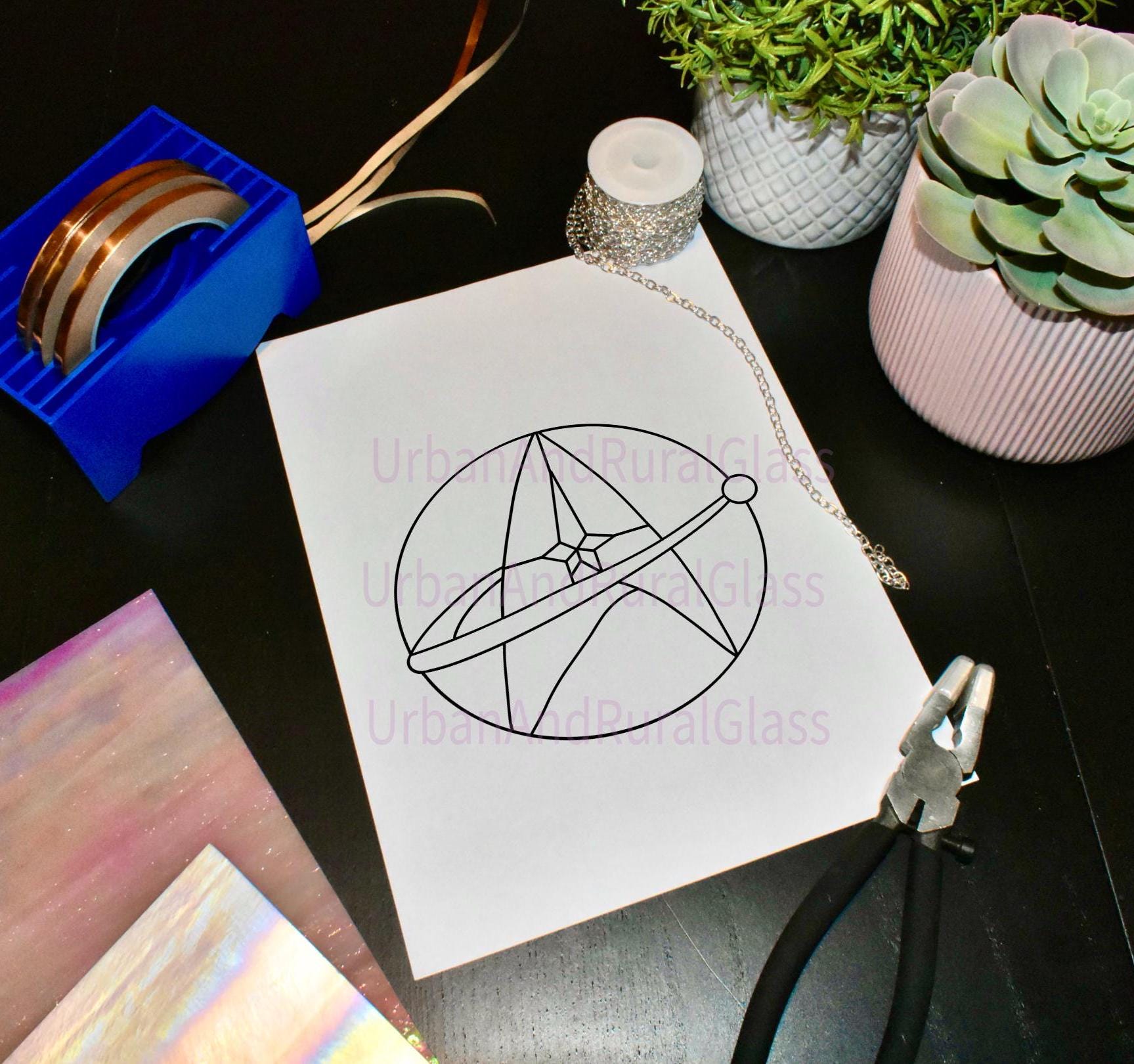 Star Trek Stained Glass Pattern Instant Download Stained Glass ...