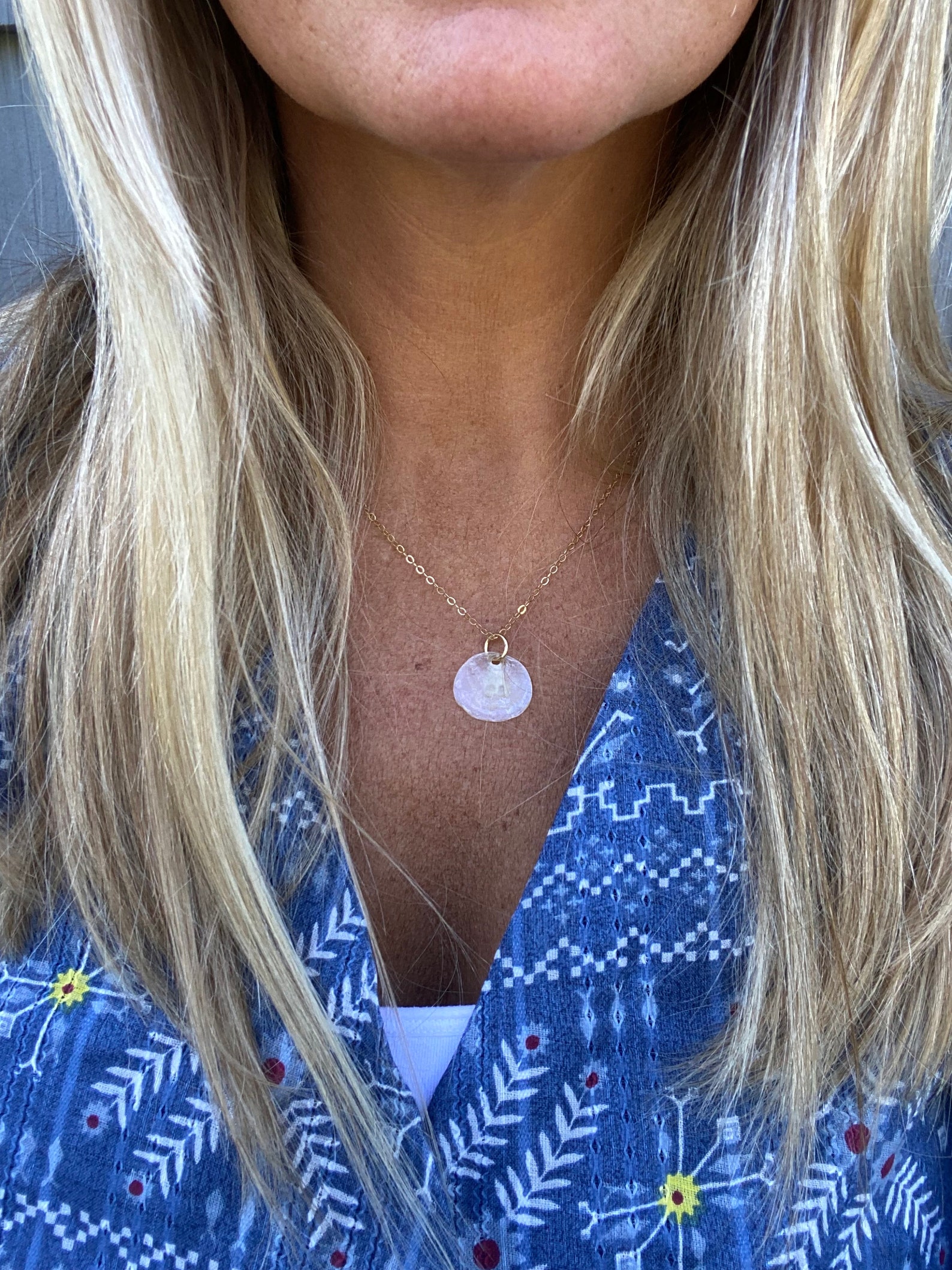 Jingle Shell Pendant – 14k Gold Filled Ring, Delicate Beach Jewelry - Etsy