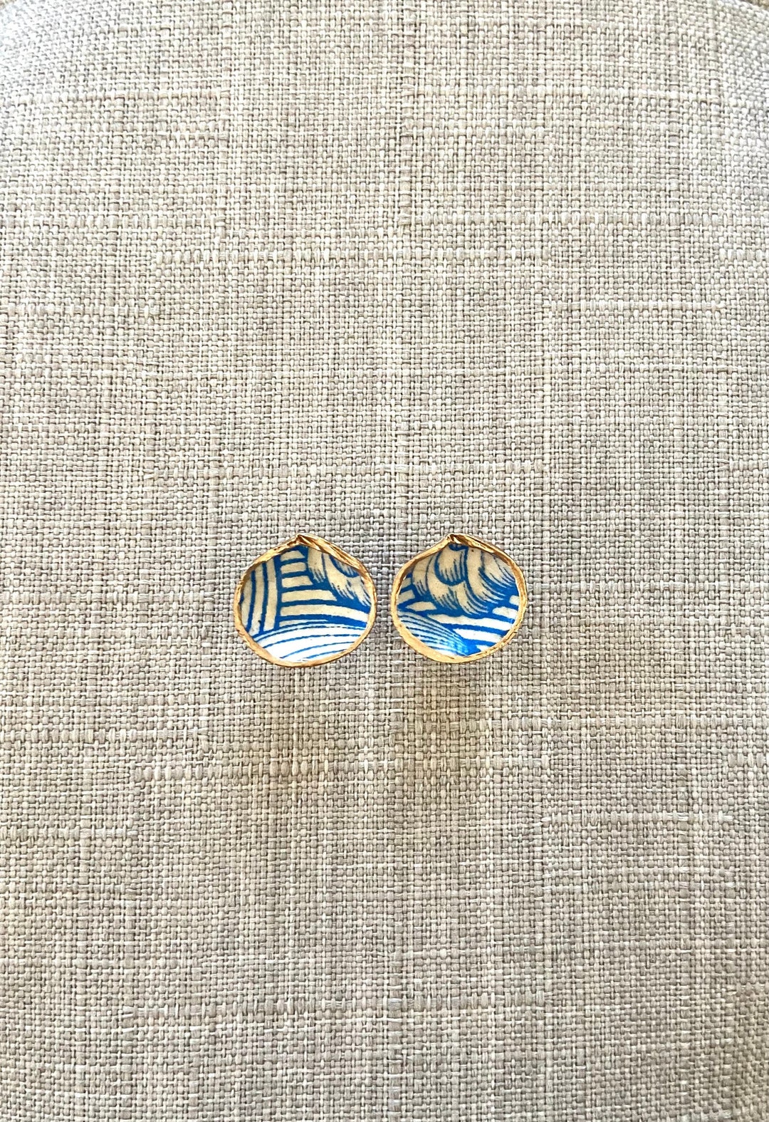 The Nicolette on the Bristol Stud - Low Tides Design Semele Shell Stud ...