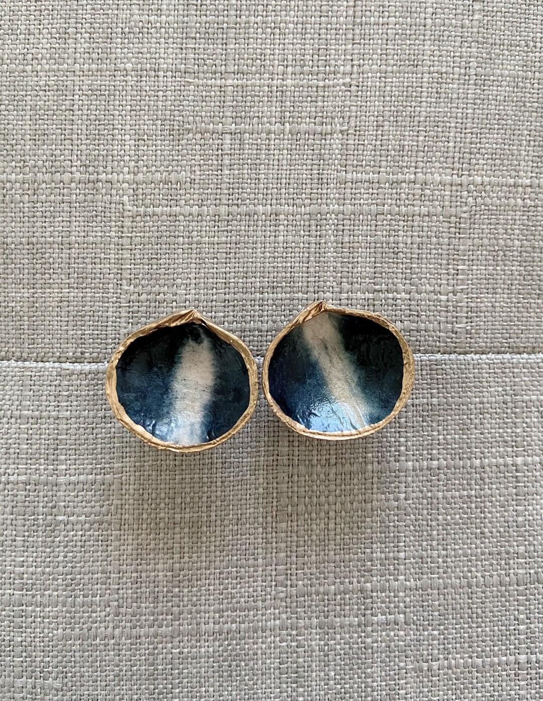 The Shiloh on the Bristol Stud Semele Shell Stud Earrings in Navy ...