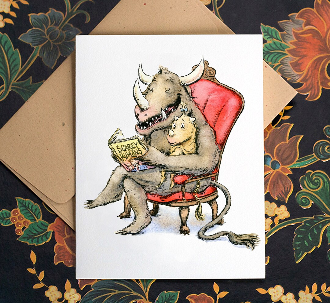 Scary Humans Card - Etsy