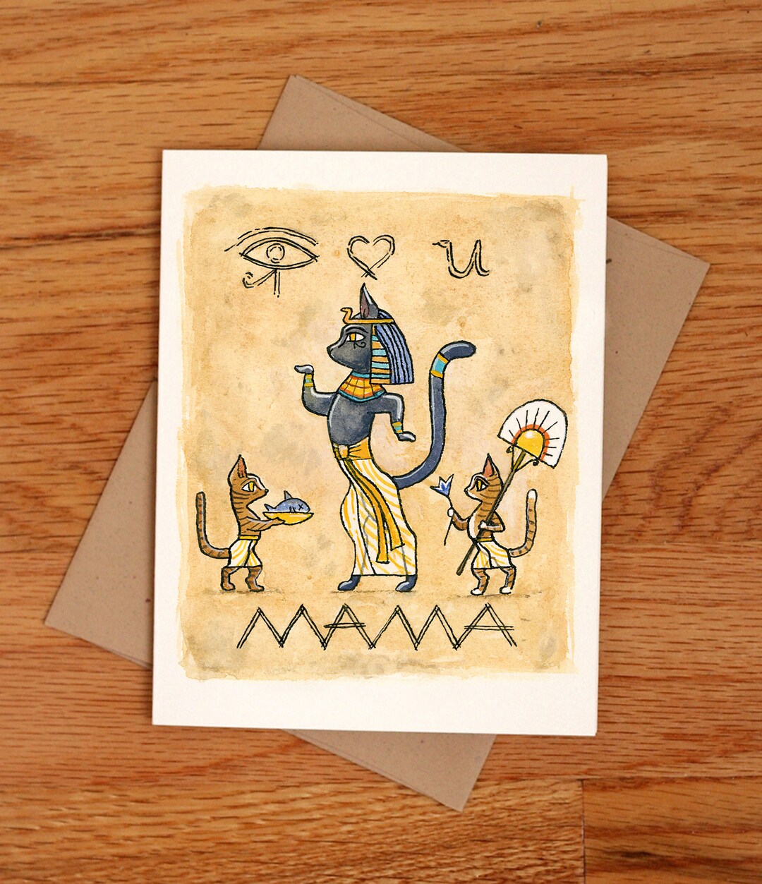 Mama Hieroglyph Card - Etsy