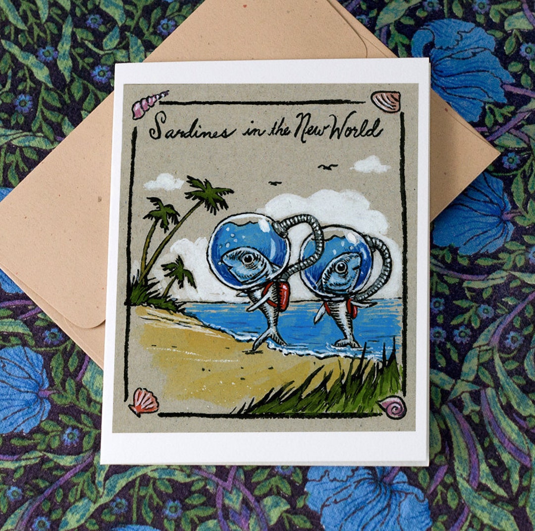 Sardines in the New World Card - Etsy