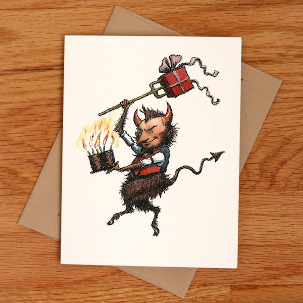 Devil Birthday Card - Etsy